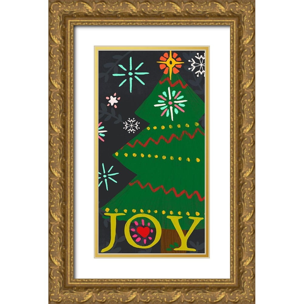 Vess, June Erica 19x32 Gold Ornate Wood Framed with Double Matting ...