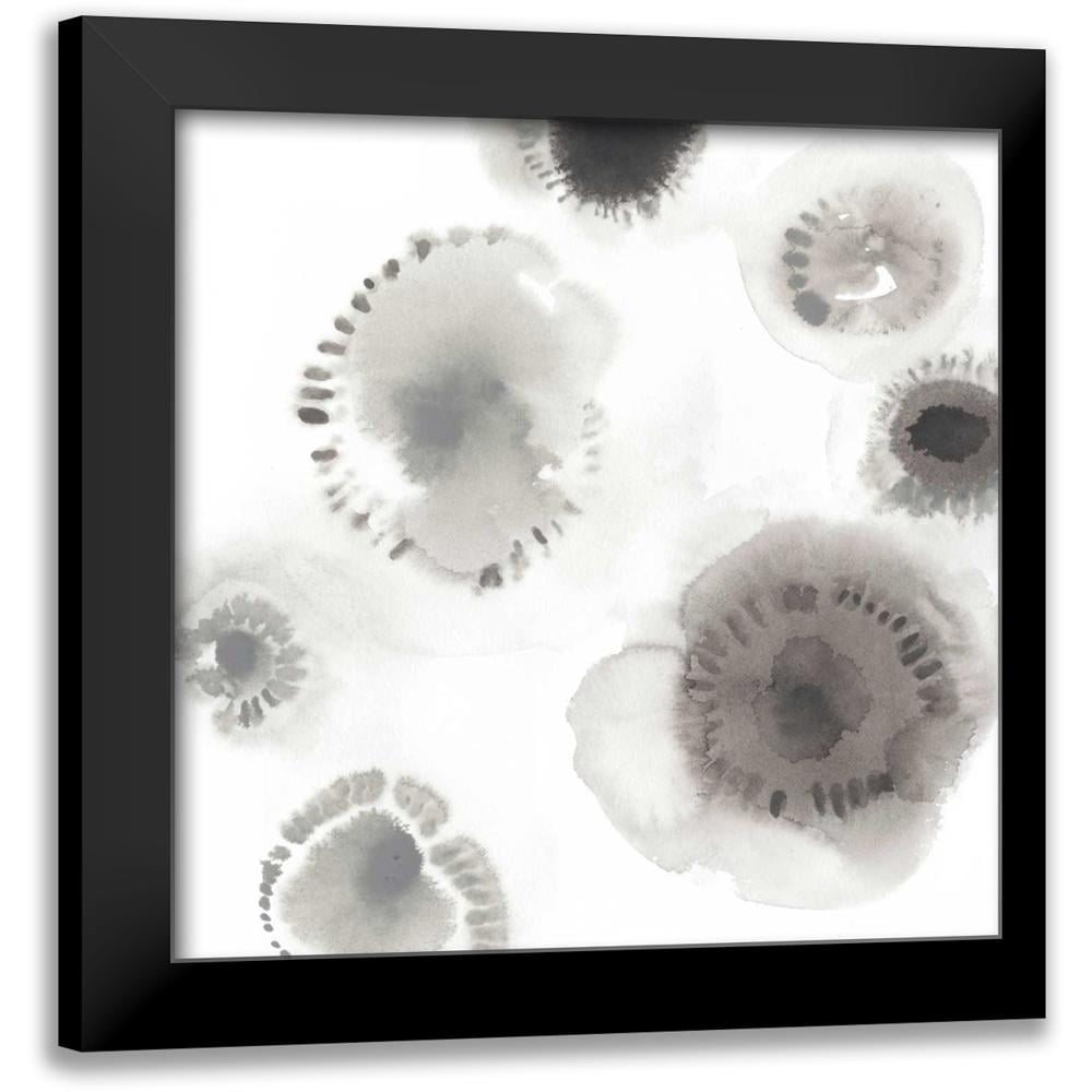Vess, June Erica 20x20 Black Modern Framed Museum Art Print Titled - Concentric Petals II ...