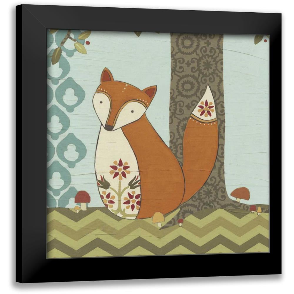 Vess, June Erica 20x20 Black Modern Framed Museum Art Print Titled - Forest Whimsy IV - Walmart.com