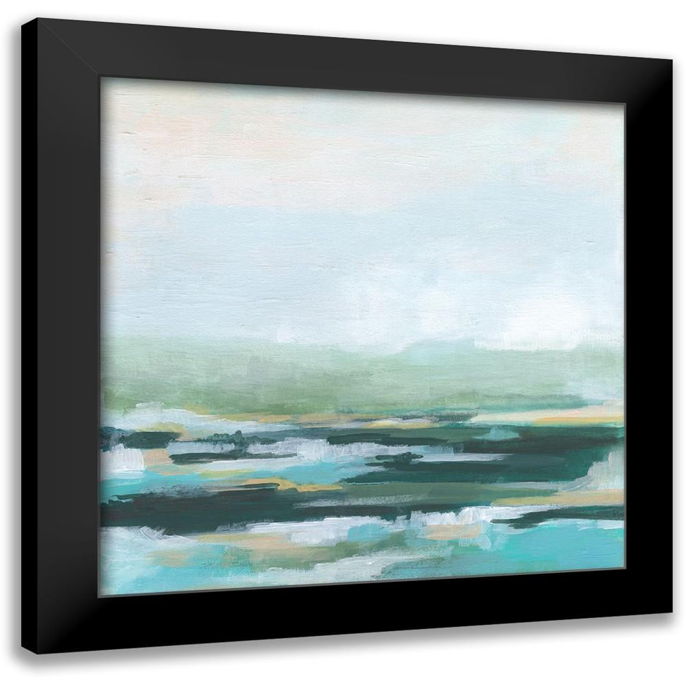 Vess, June Erica 20x20 Black Modern Framed Museum Art Print Titled - Misty Inlet I - Walmart.com