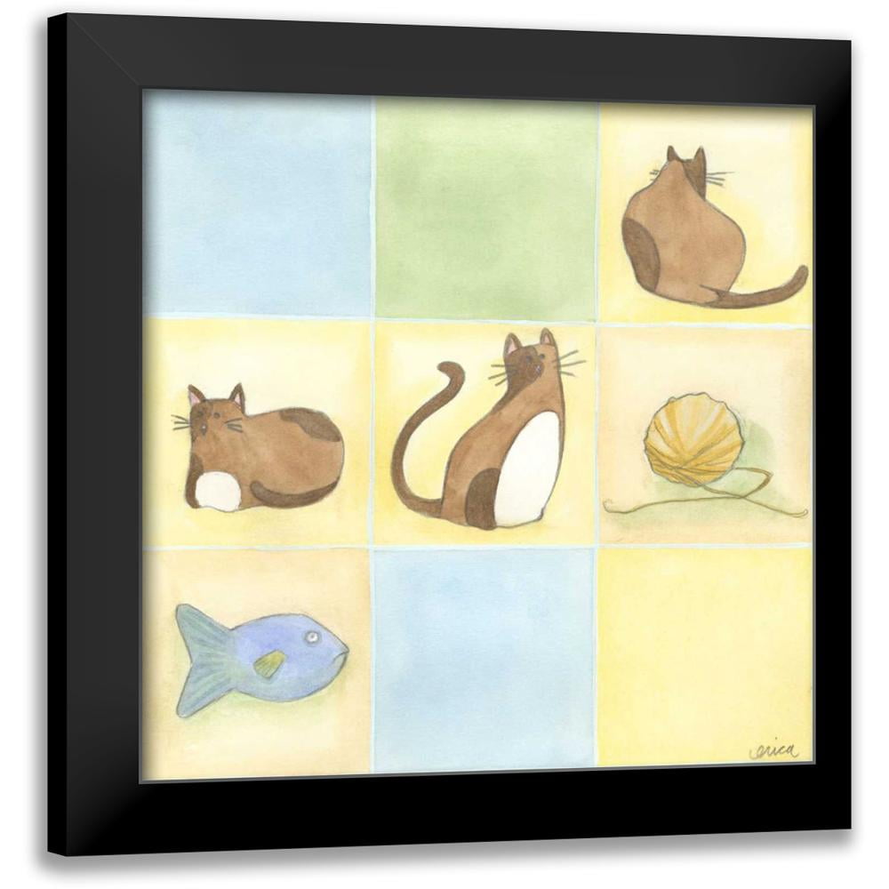 Vess, June Erica 20x20 Black Modern Framed Museum Art Print Titled ...