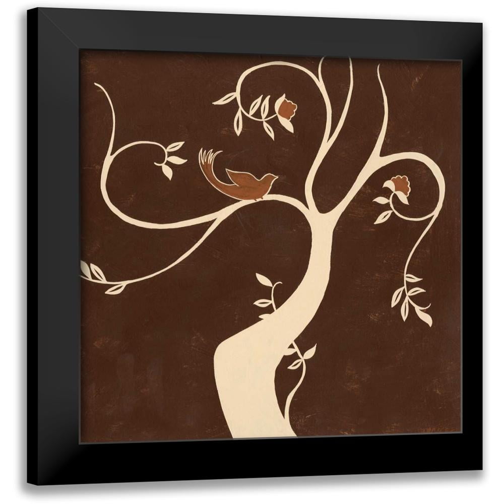 Vess, June Erica 20x20 Black Modern Framed Museum Art Print Titled - Willow Fresco I - Walmart.com