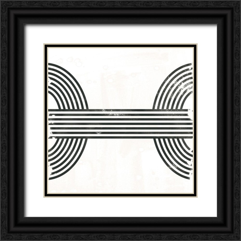 Vess, June Erica 20x20 Black Ornate Wood Framed with Double Matting ...