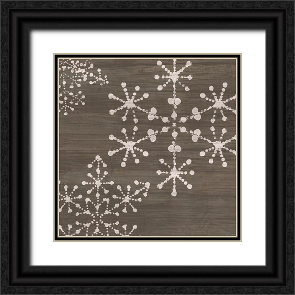 Vess, June Erica 20x20 Black Ornate Wood Framed with Double Matting ...