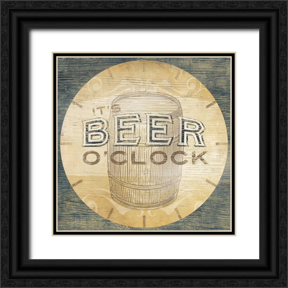 Vess, June Erica 20x20 Black Ornate Wood Framed with Double Matting ...
