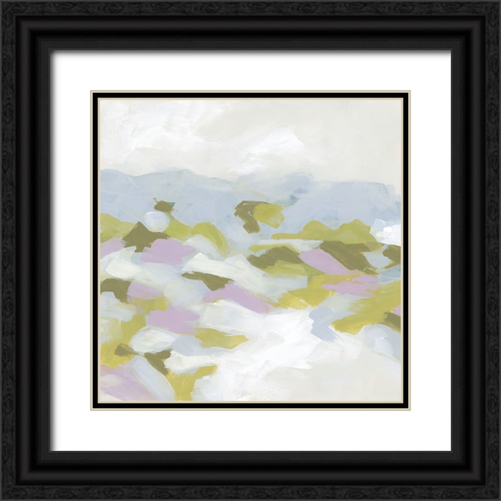 Vess, June Erica 20x20 Black Ornate Wood Framed with Double Matting ...