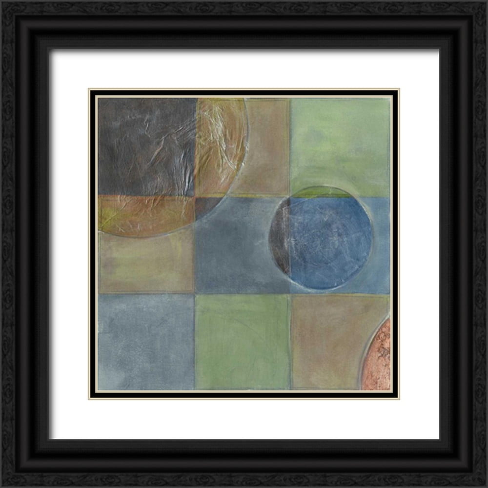 Vess, June Erica 20x20 Black Ornate Wood Framed with Double Matting ...