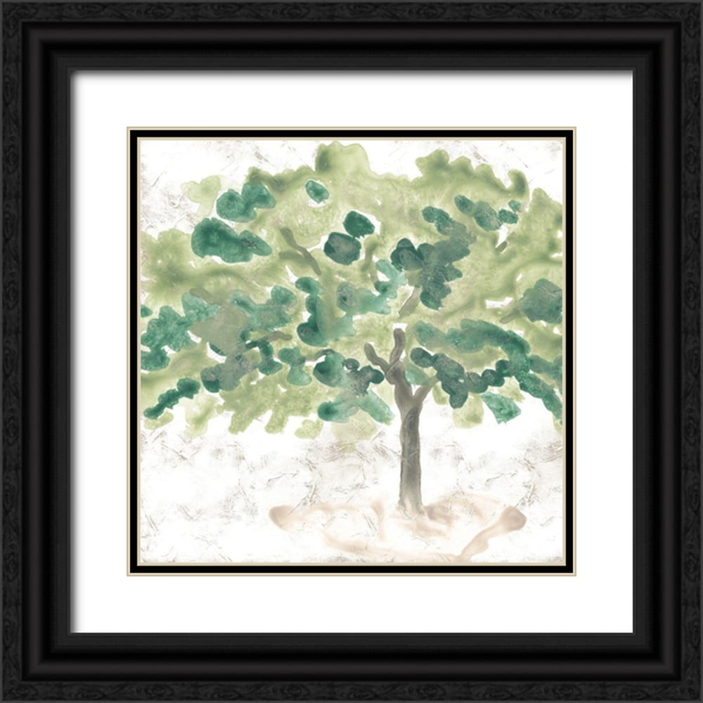 Vess, June Erica 20x20 Black Ornate Wood Framed with Double Matting ...