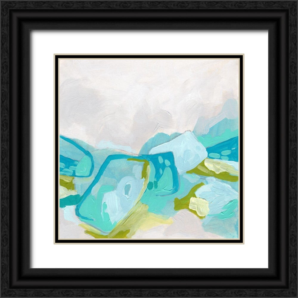 Vess, June Erica 20x20 Black Ornate Wood Framed with Double Matting ...