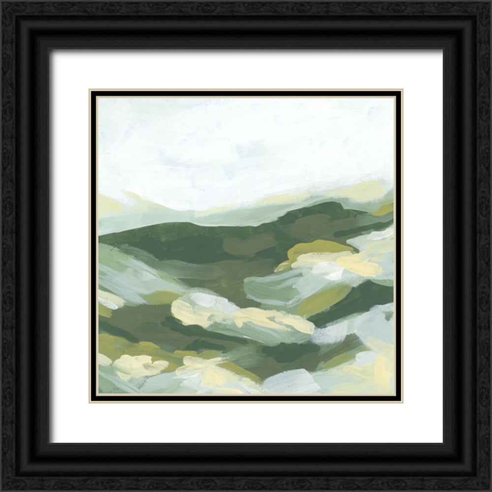 Vess, June Erica 20x20 Black Ornate Wood Framed with Double Matting ...