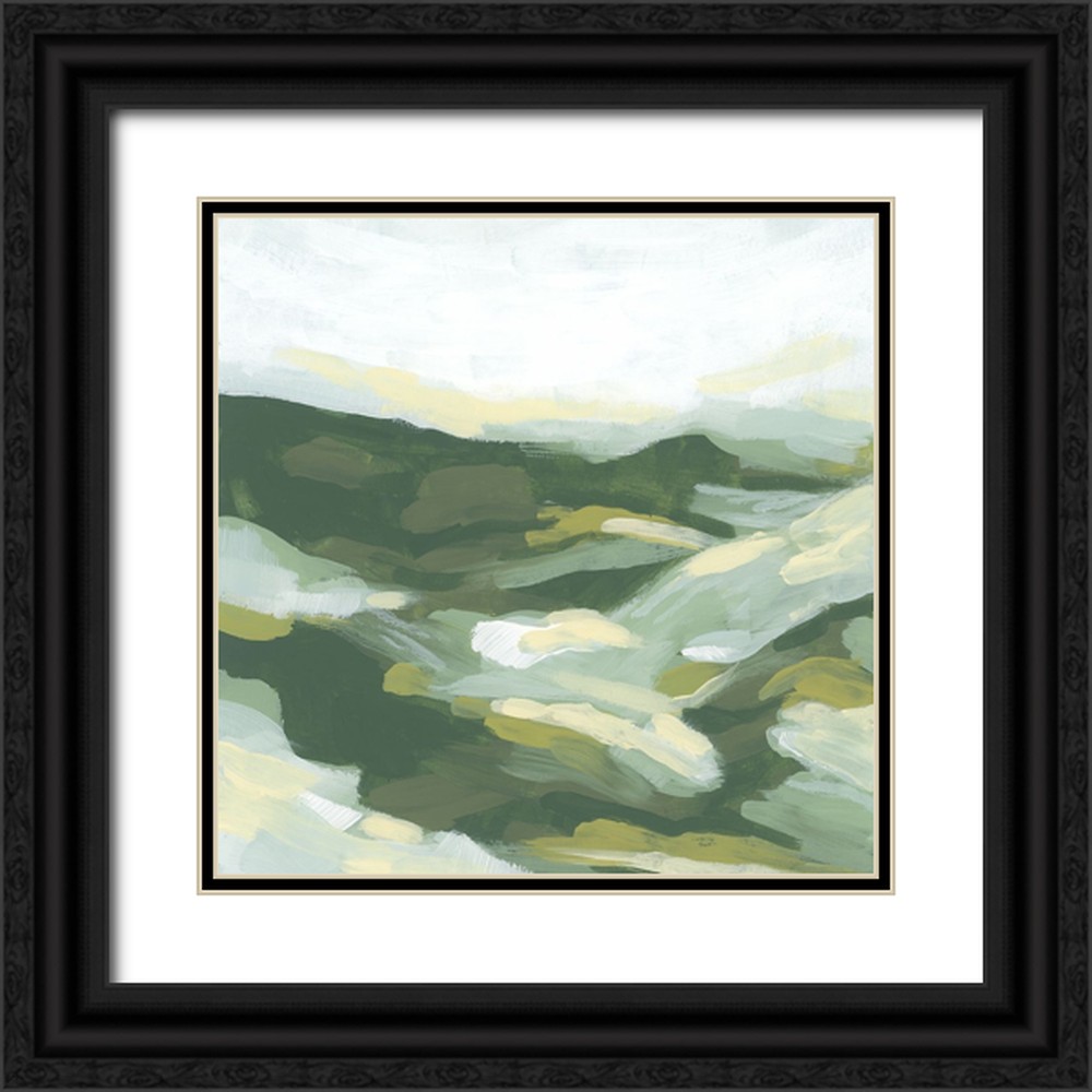 Vess, June Erica 20x20 Black Ornate Wood Framed with Double Matting ...