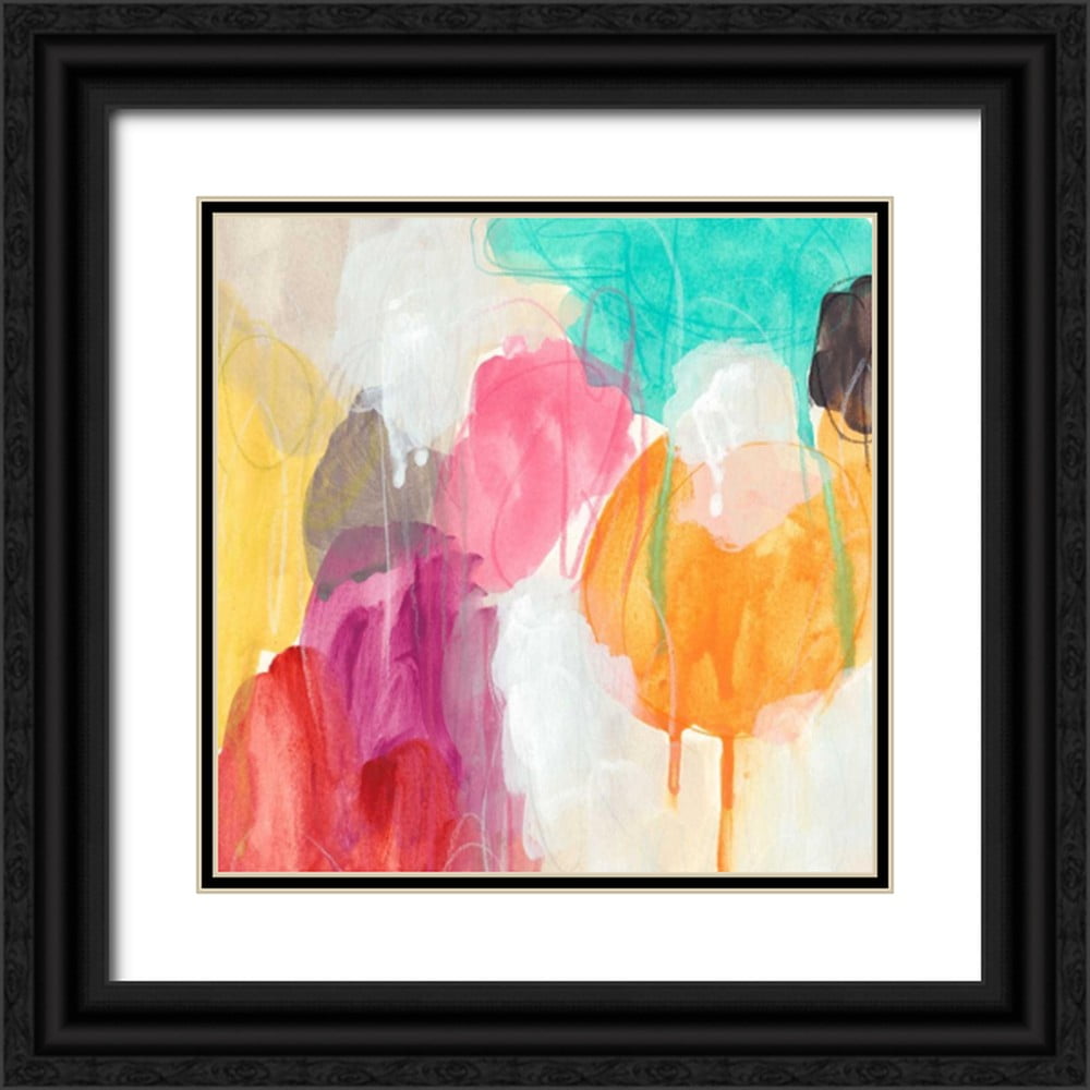 Vess, June Erica 20x20 Black Ornate Wood Framed with Double Matting ...