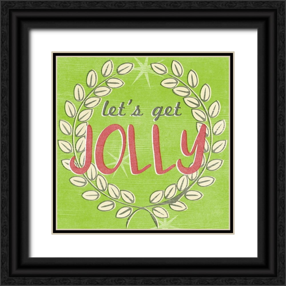 Vess, June Erica 20x20 Black Ornate Wood Framed with Double Matting ...