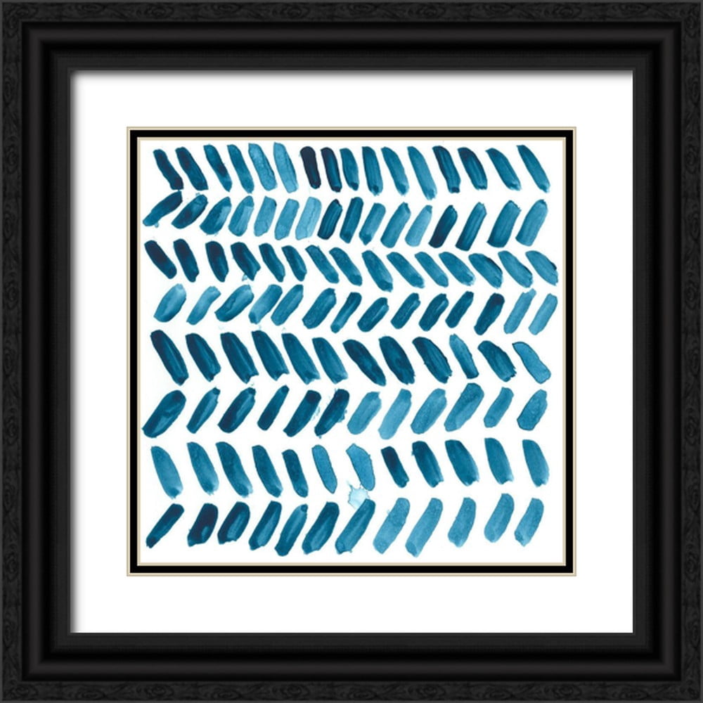 Vess, June Erica 20x20 Black Ornate Wood Framed with Double Matting ...