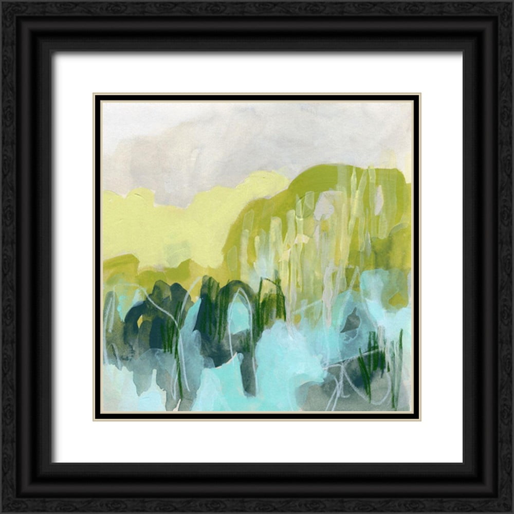 Vess, June Erica 20x20 Black Ornate Wood Framed with Double Matting ...