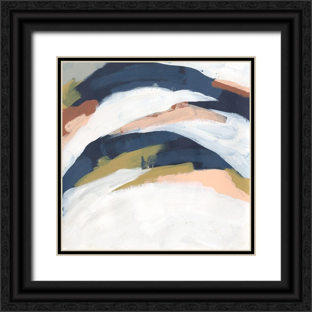 Vess, June Erica 20x20 Black Ornate Wood Framed with Double Matting ...