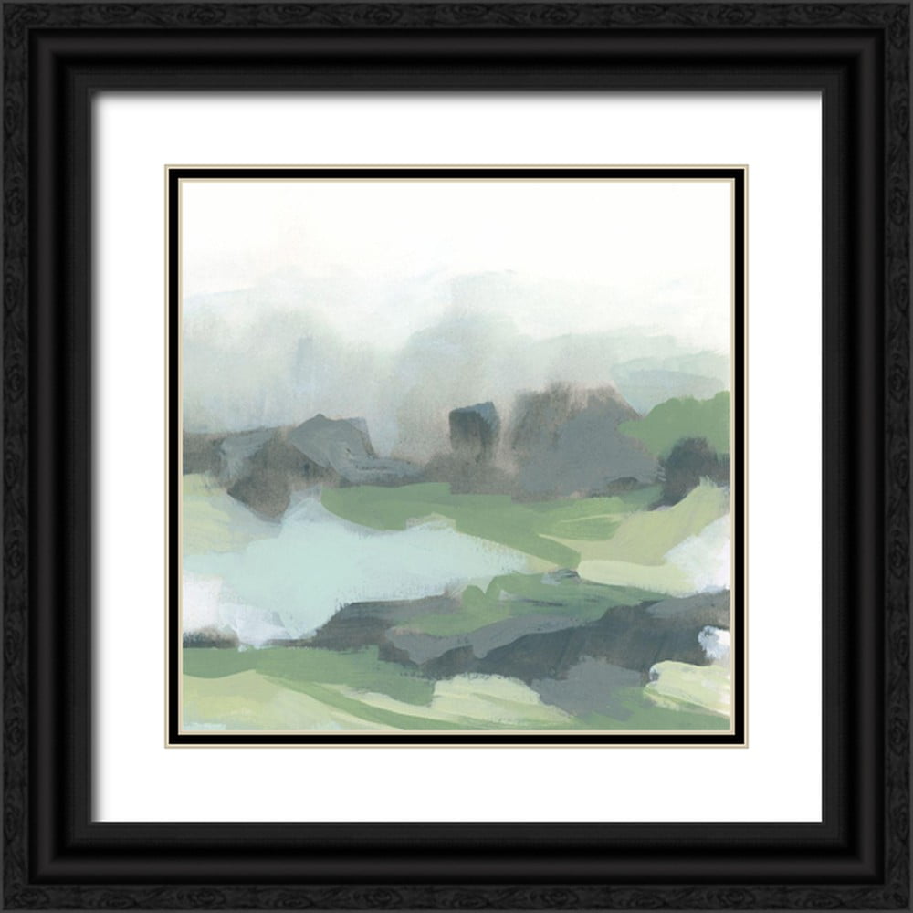 Vess, June Erica 20x20 Black Ornate Wood Framed with Double Matting ...