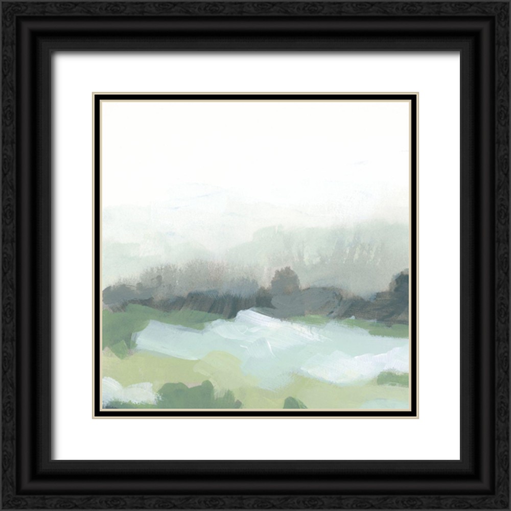 Vess, June Erica 20x20 Black Ornate Wood Framed with Double Matting ...