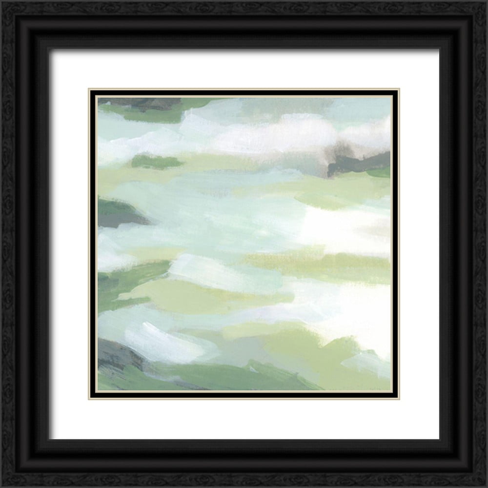 Vess, June Erica 20x20 Black Ornate Wood Framed with Double Matting ...