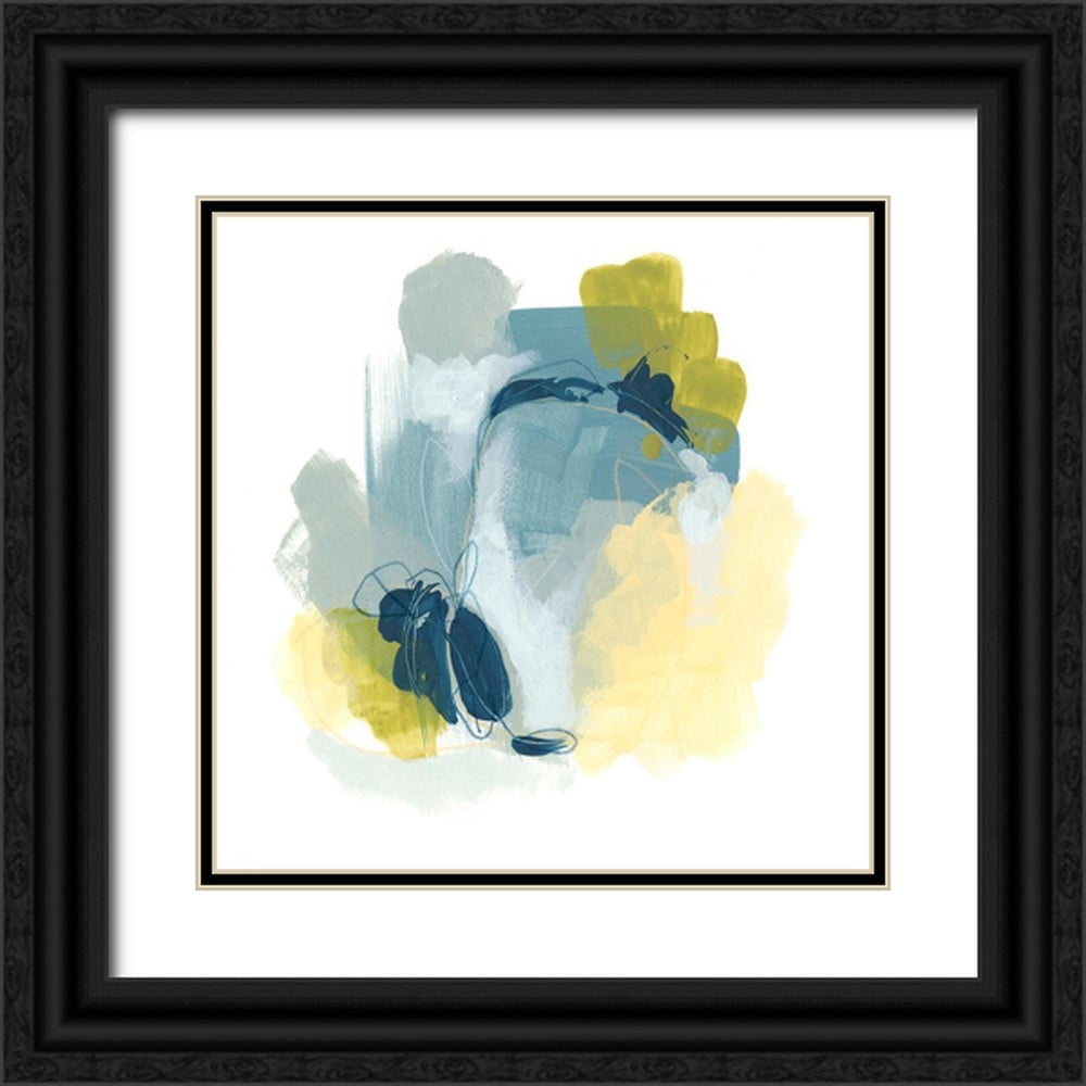 Vess, June Erica 20x20 Black Ornate Wood Framed with Double Matting ...