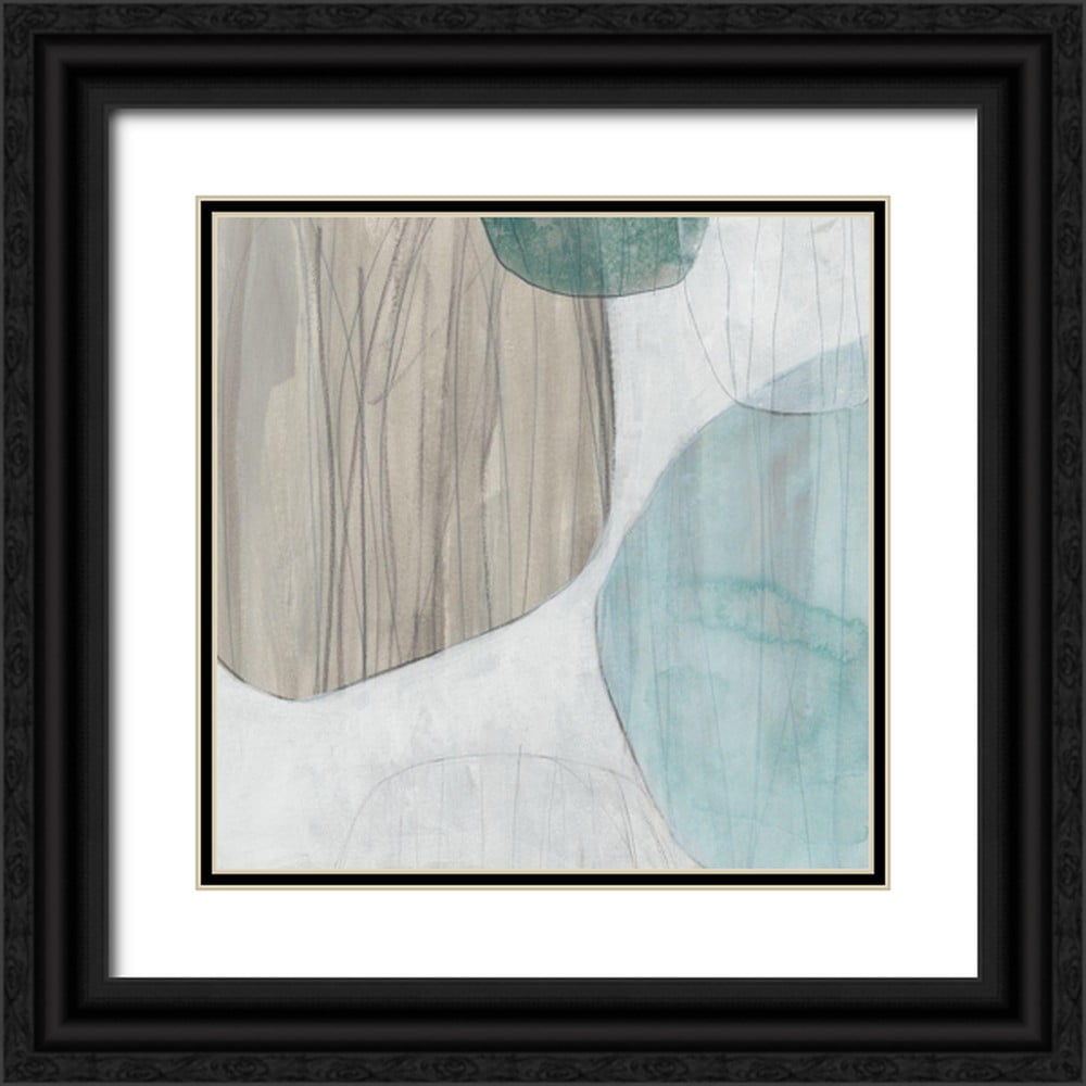 Vess, June Erica 20x20 Black Ornate Wood Framed with Double Matting ...