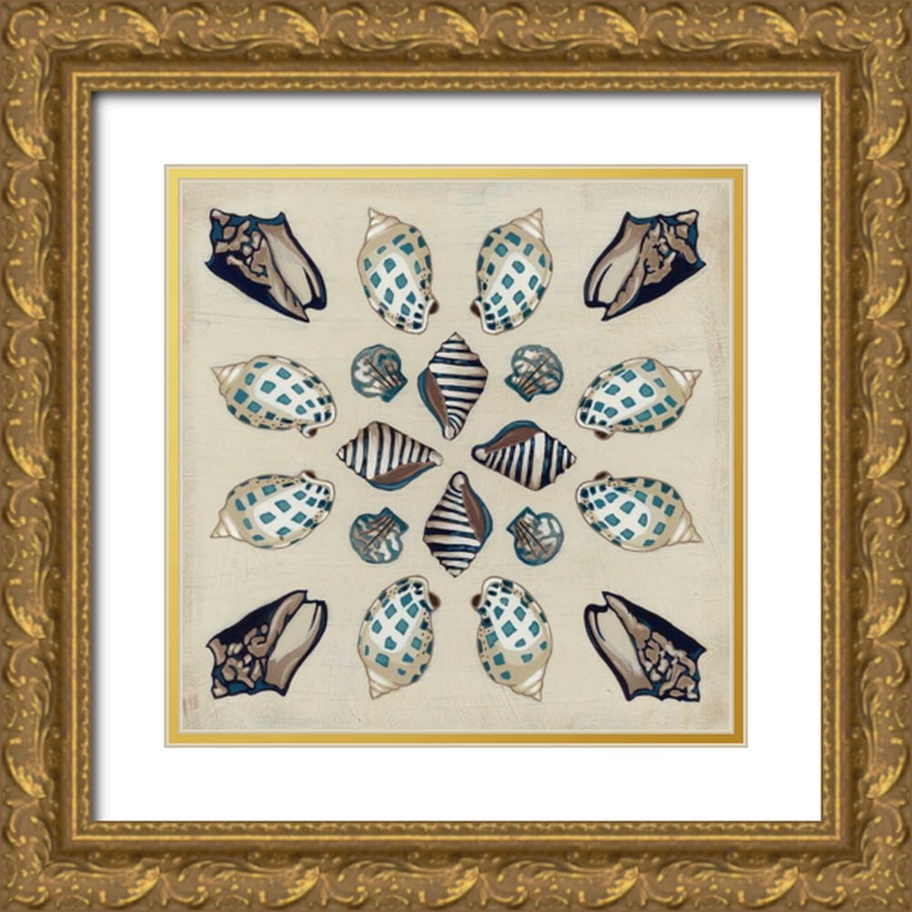 Vess, June Erica 20x20 Gold Ornate Wood Framed with Double Matting ...