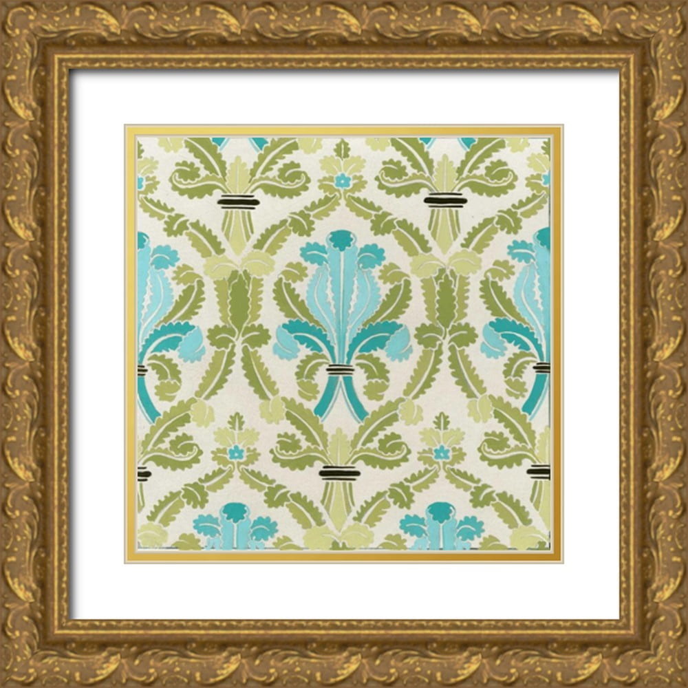 Vess, June Erica 20x20 Gold Ornate Wood Framed with Double Matting ...