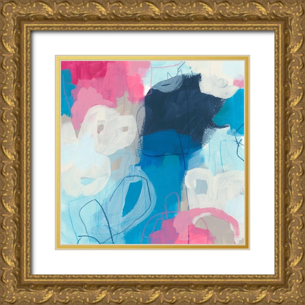 Vess, June Erica 20x20 Gold Ornate Wood Framed with Double Matting ...