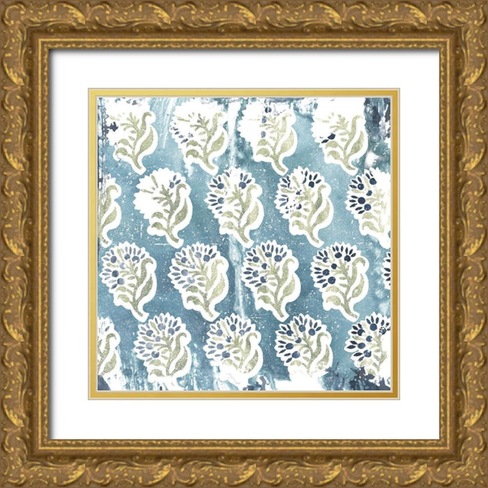 Vess, June Erica 20x20 Gold Ornate Wood Framed with Double Matting ...