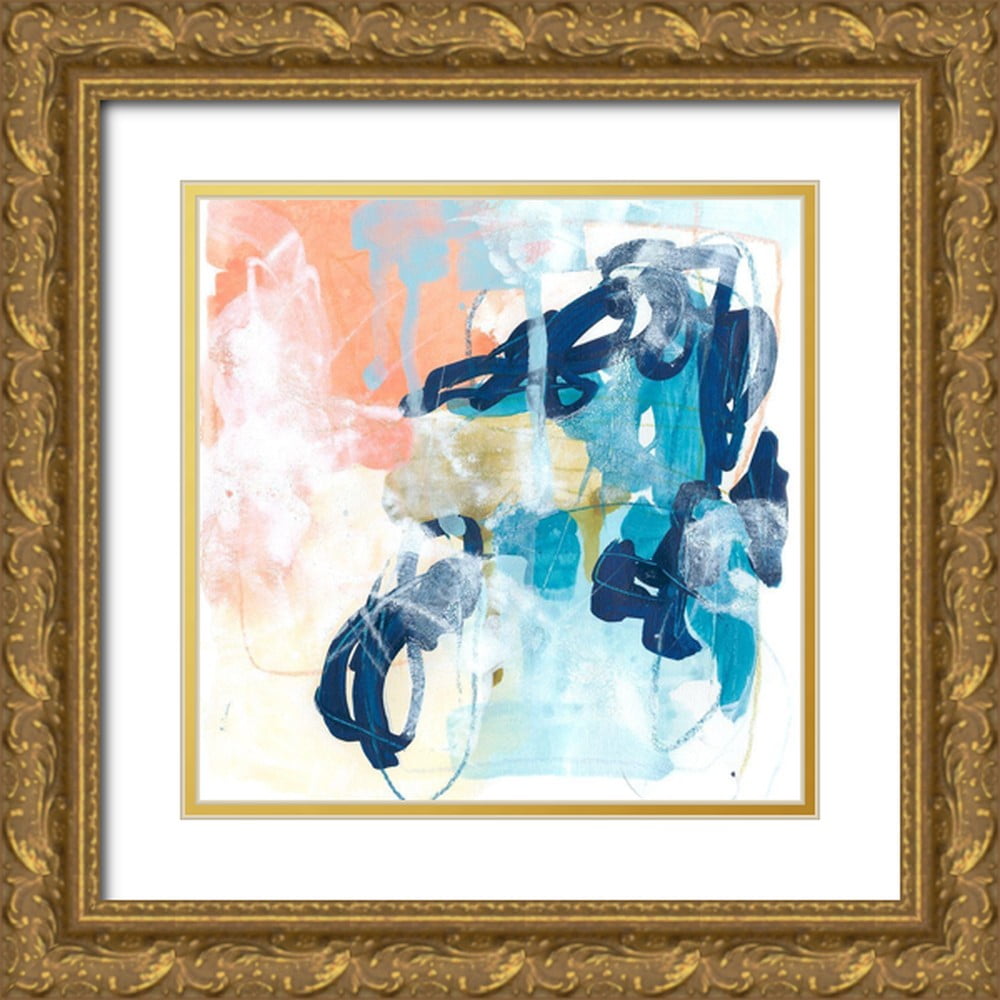 Vess, June Erica 20x20 Gold Ornate Wood Framed with Double Matting ...