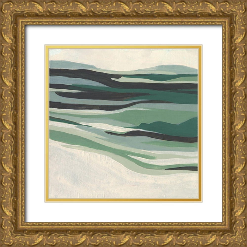 Vess, June Erica 20x20 Gold Ornate Wood Framed with Double Matting ...