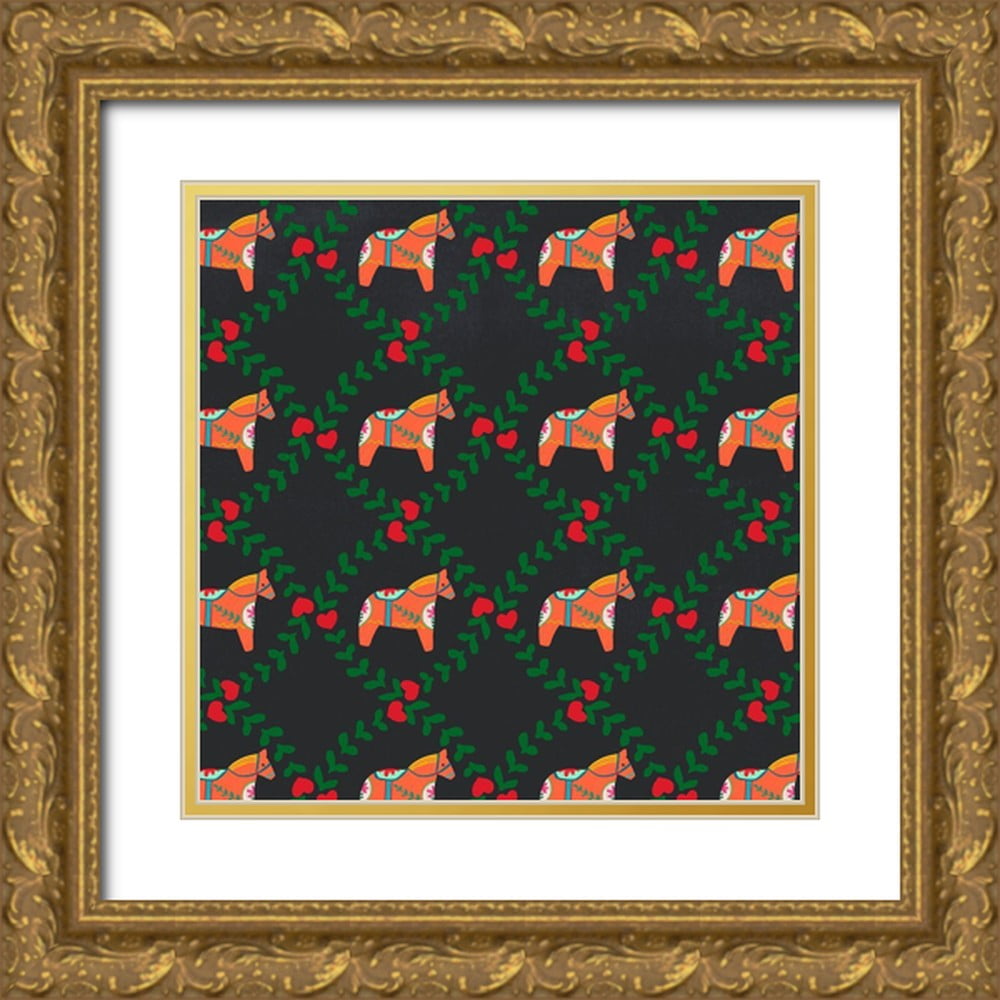 Vess, June Erica 20x20 Gold Ornate Wood Framed with Double Matting ...