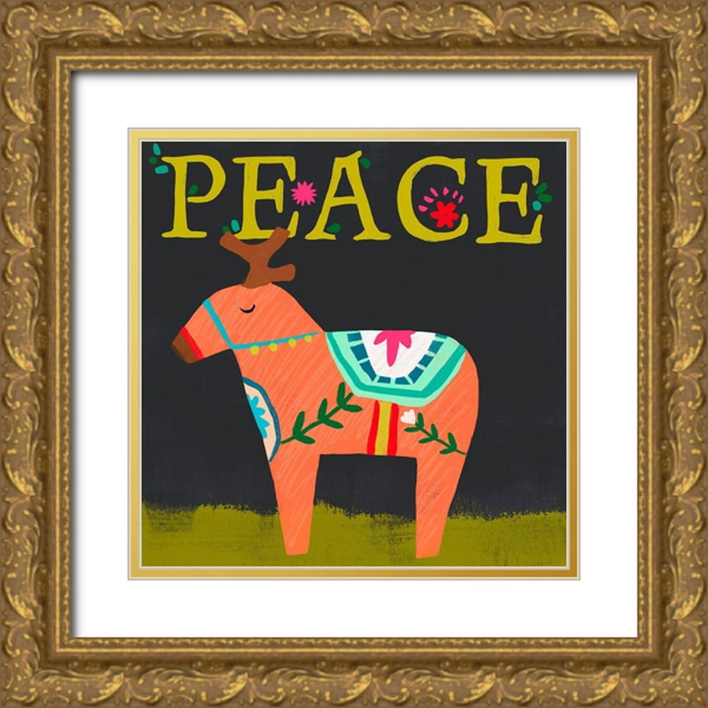 Vess, June Erica 20x20 Gold Ornate Wood Framed with Double Matting ...