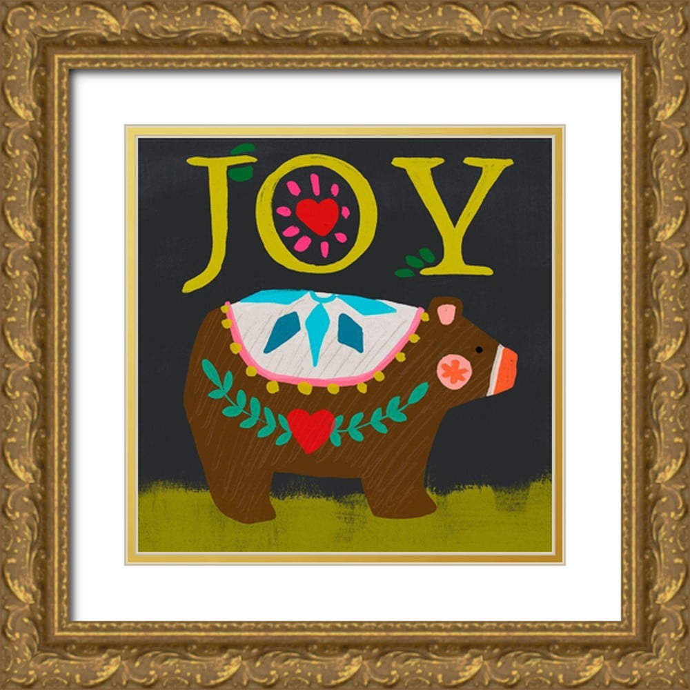 Vess, June Erica 20x20 Gold Ornate Wood Framed with Double Matting ...