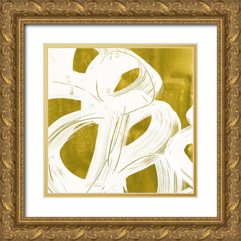 Vess, June Erica 20x20 Gold Ornate Wood Framed with Double Matting ...