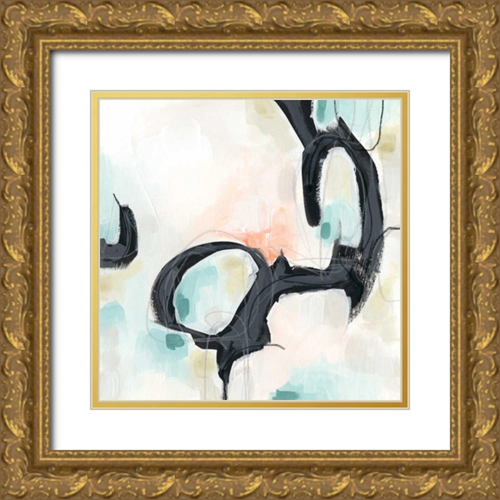 Vess, June Erica 20x20 Gold Ornate Wood Framed with Double Matting ...