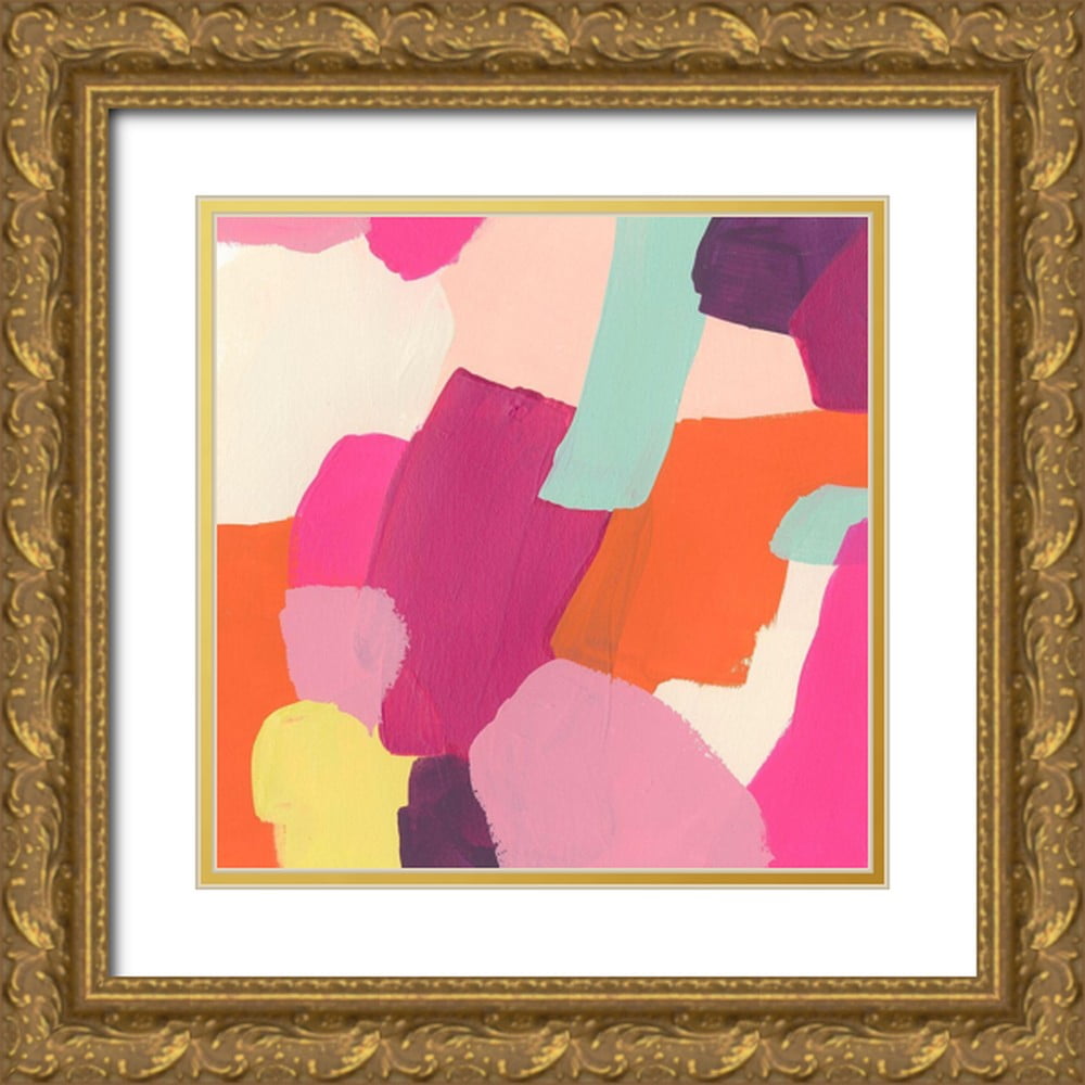 Vess, June Erica 20x20 Gold Ornate Wood Framed with Double Matting ...