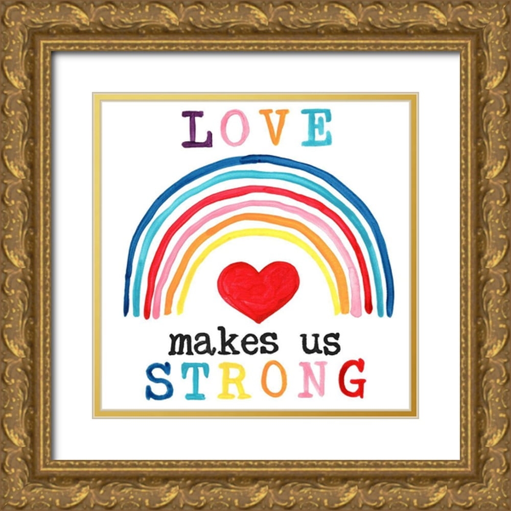 Vess, June Erica 20x20 Gold Ornate Wood Framed with Double Matting ...