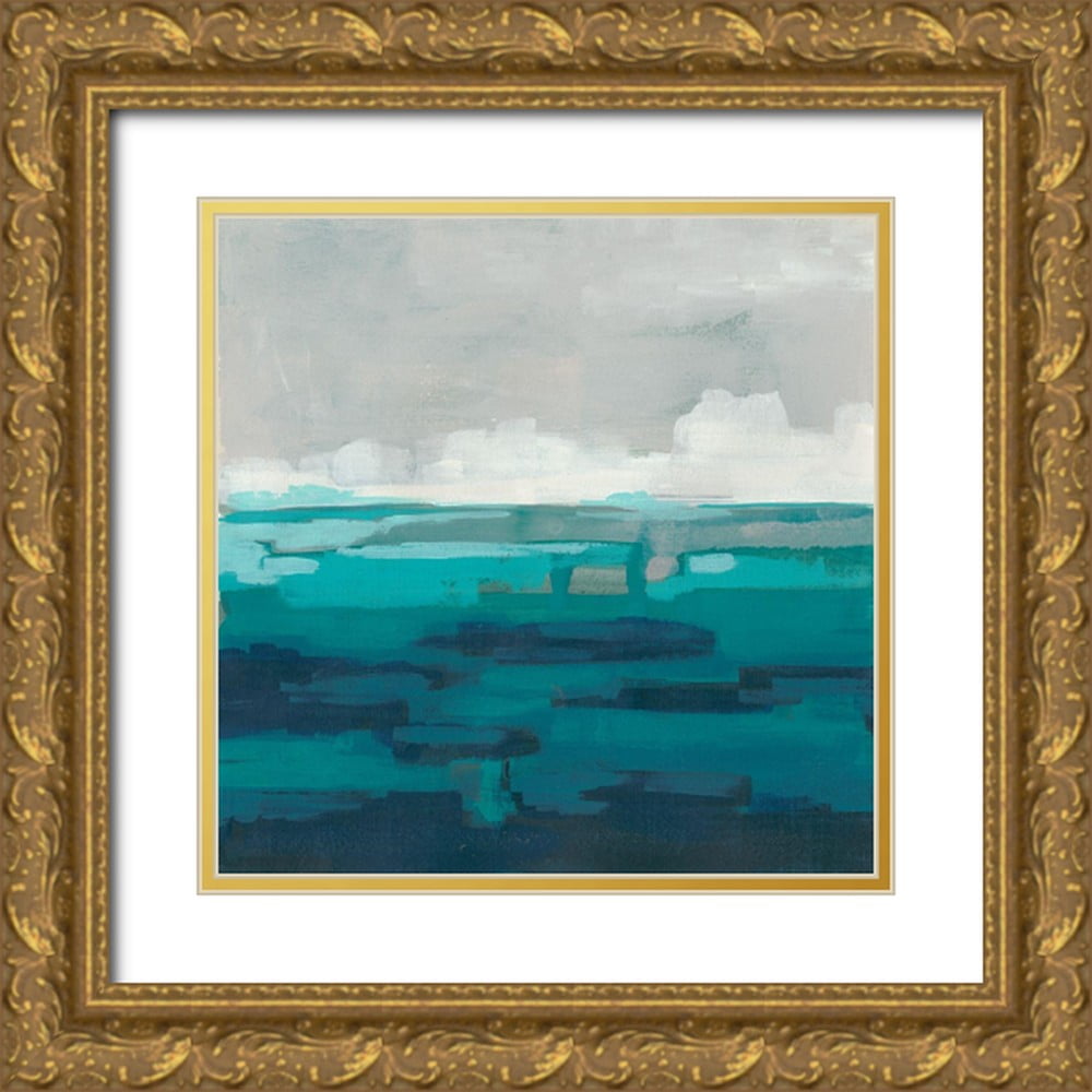 Vess, June Erica 20x20 Gold Ornate Wood Framed with Double Matting ...