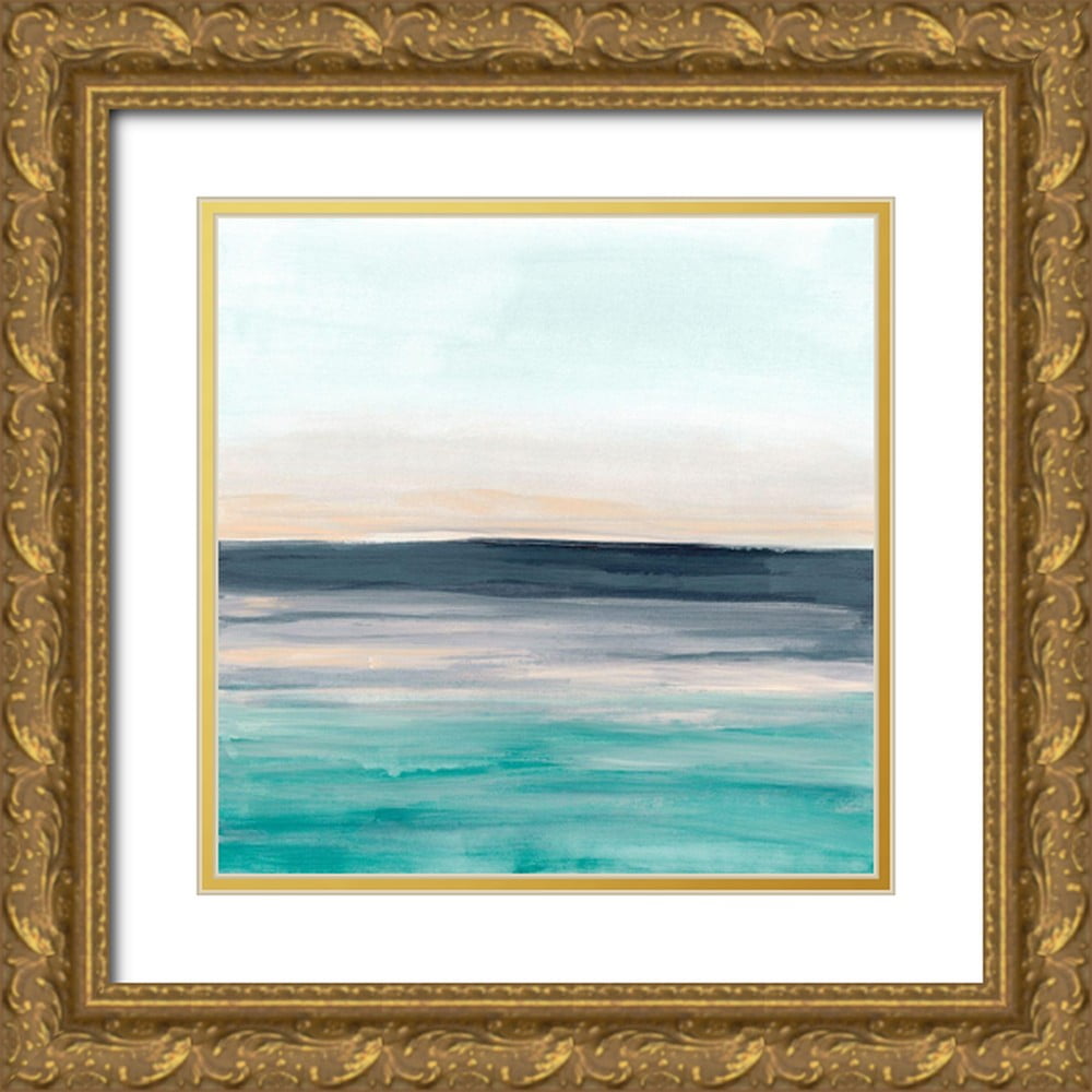 Vess, June Erica 20x20 Gold Ornate Wood Framed with Double Matting ...