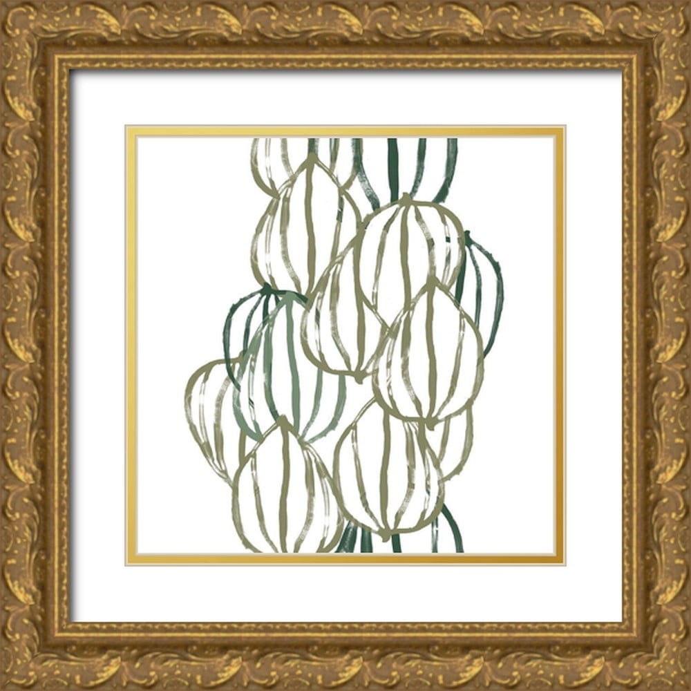Vess, June Erica 20x20 Gold Ornate Wood Framed with Double Matting ...
