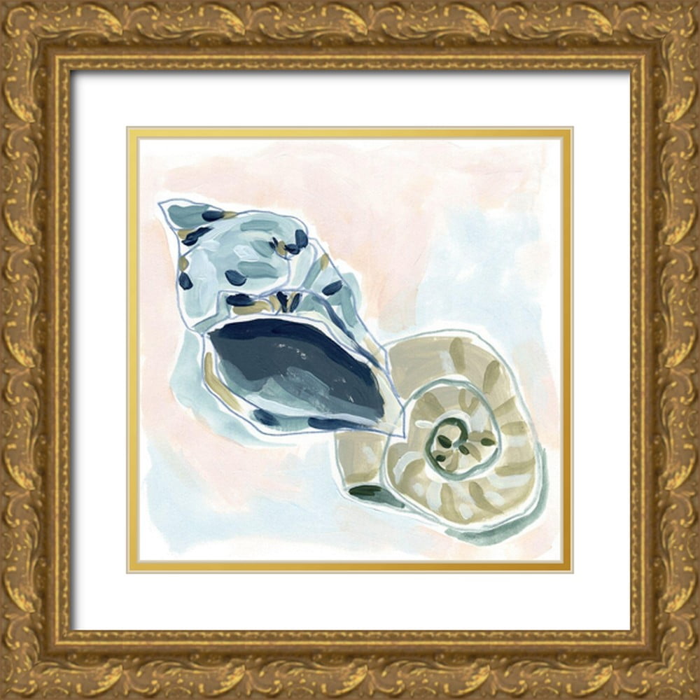 Vess, June Erica 20x20 Gold Ornate Wood Framed with Double Matting ...