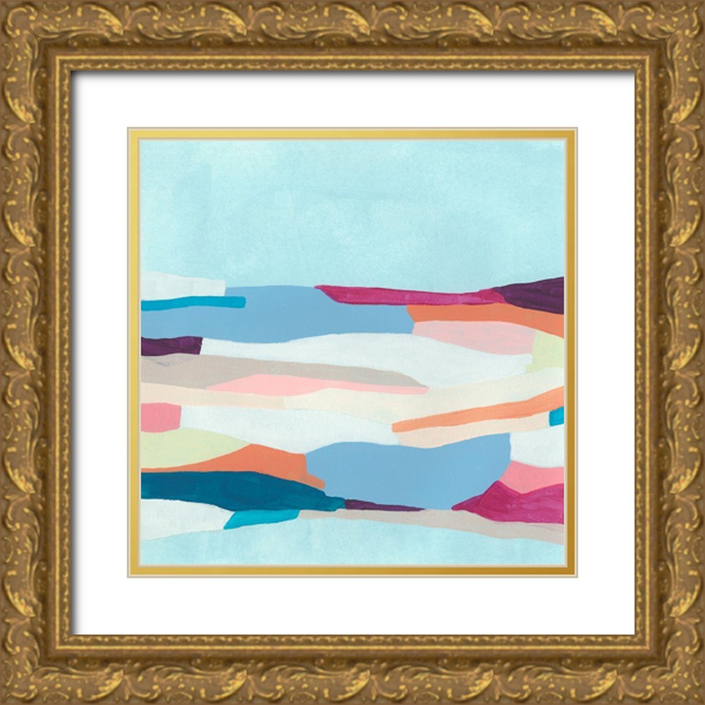 Vess, June Erica 20x20 Gold Ornate Wood Framed with Double Matting ...