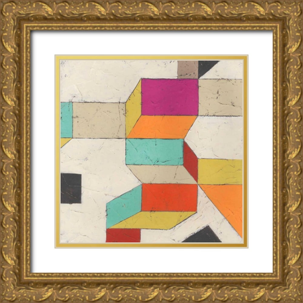 Vess, June Erica 20x20 Gold Ornate Wood Framed with Double Matting ...