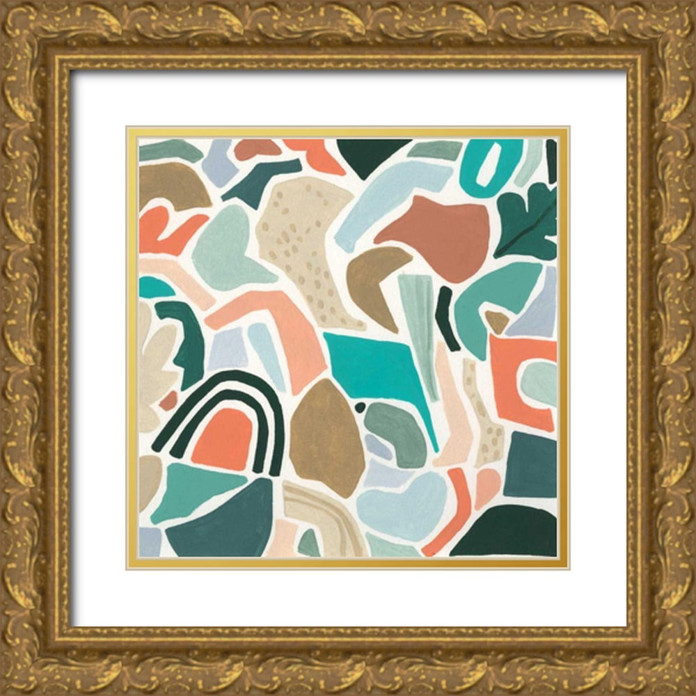 Vess, June Erica 20x20 Gold Ornate Wood Framed with Double Matting ...