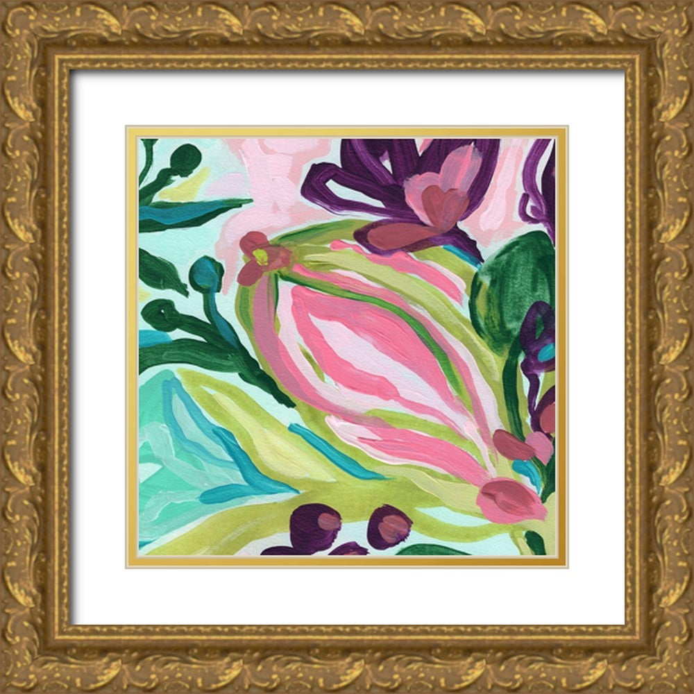 Vess, June Erica 20x20 Gold Ornate Wood Framed with Double Matting ...