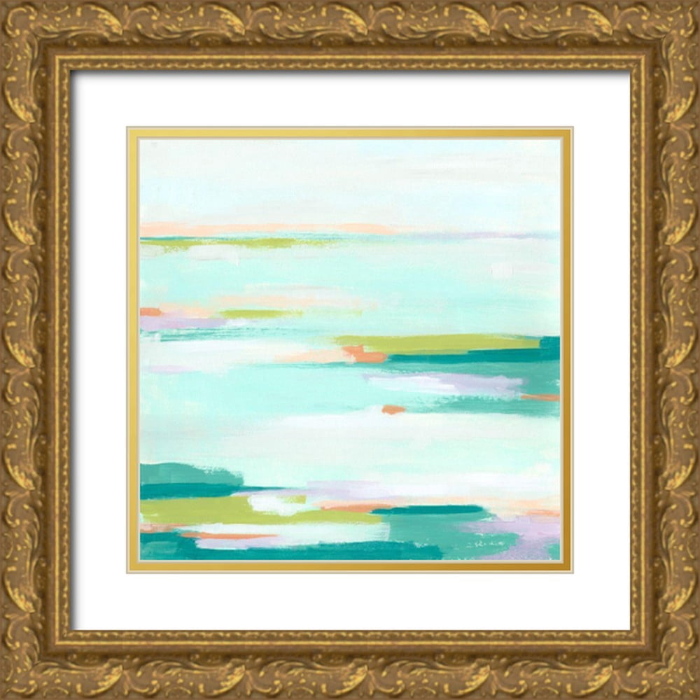 Vess, June Erica 20x20 Gold Ornate Wood Framed with Double Matting ...