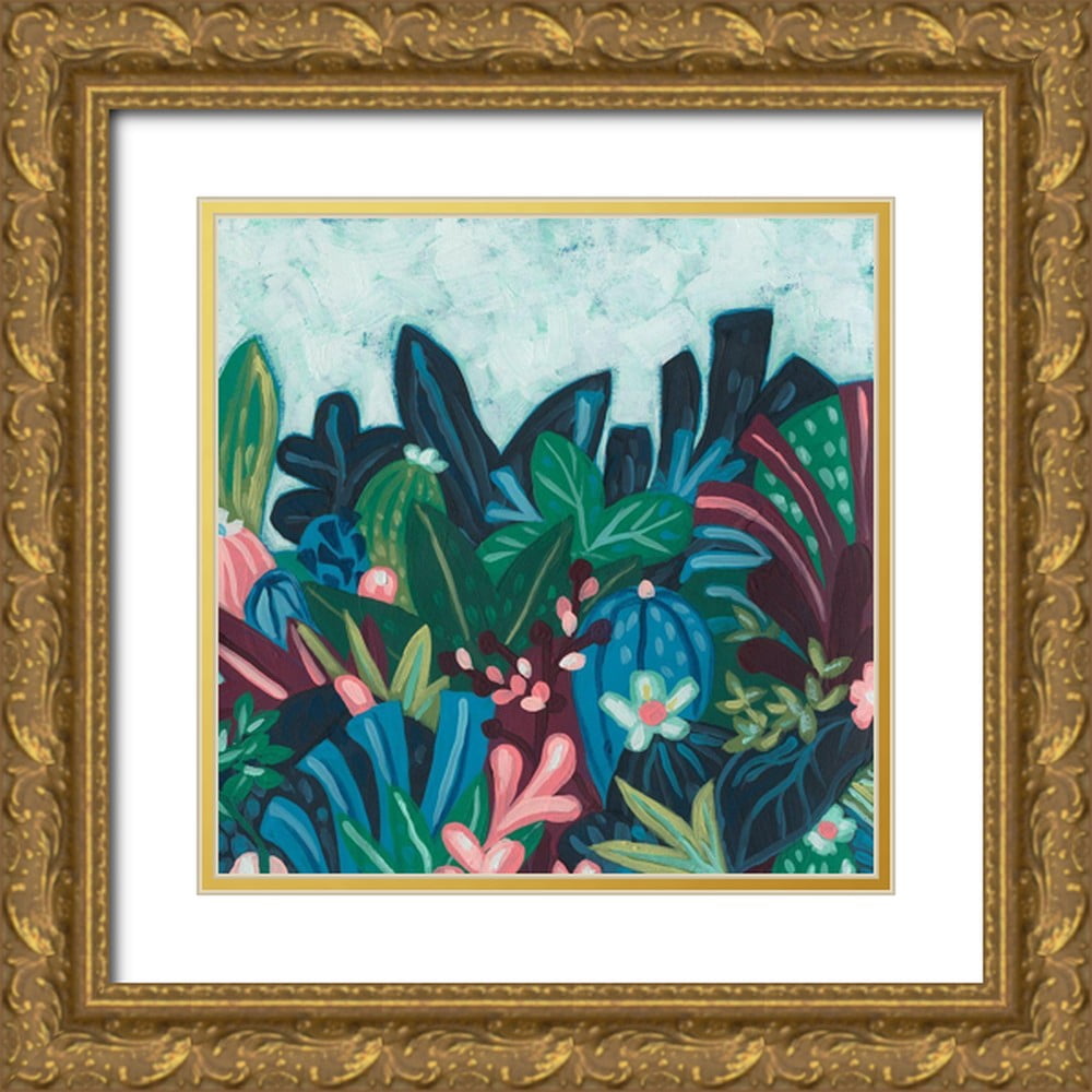 Vess, June Erica 20x20 Gold Ornate Wood Framed with Double Matting ...