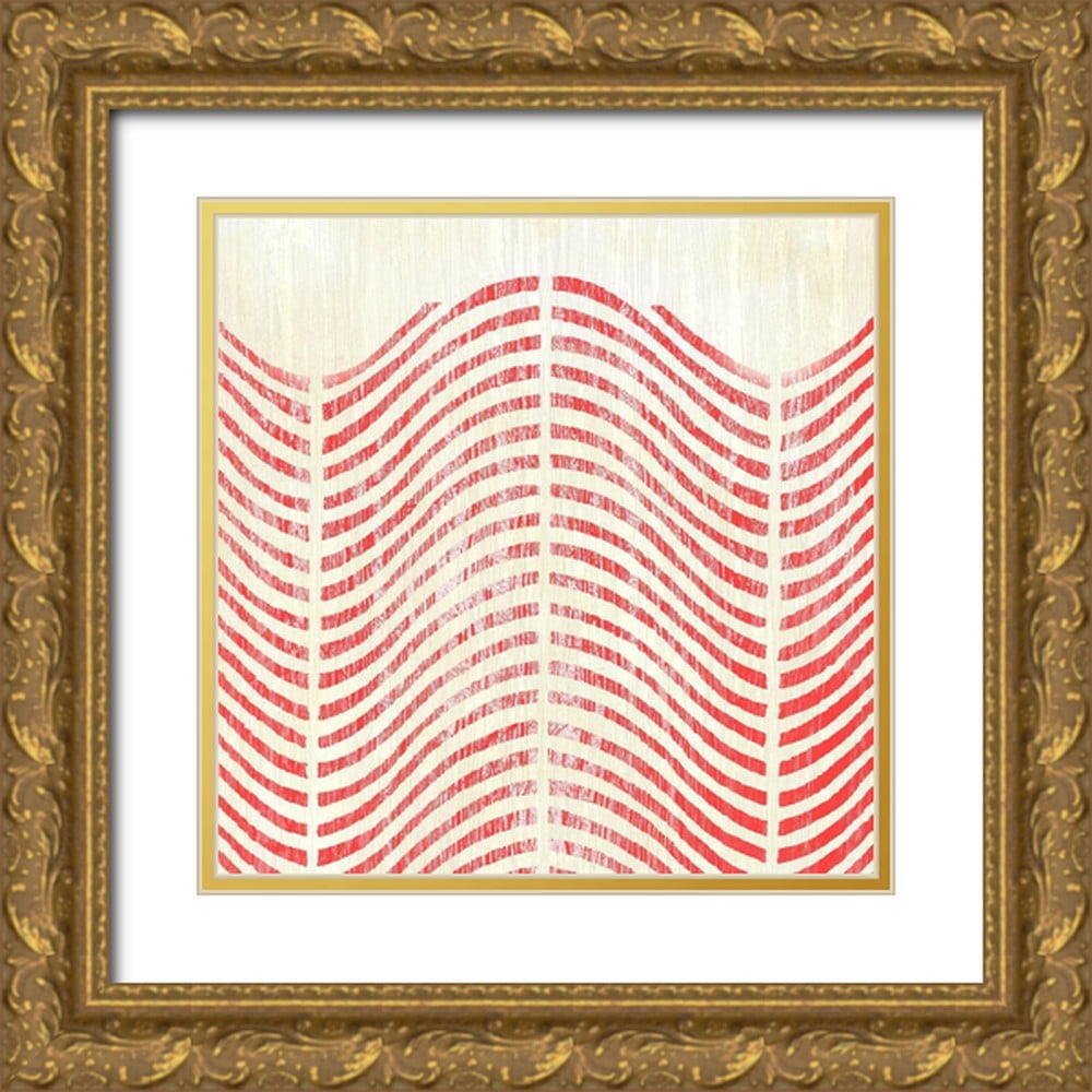 Vess, June Erica 20x20 Gold Ornate Wood Framed with Double Matting ...