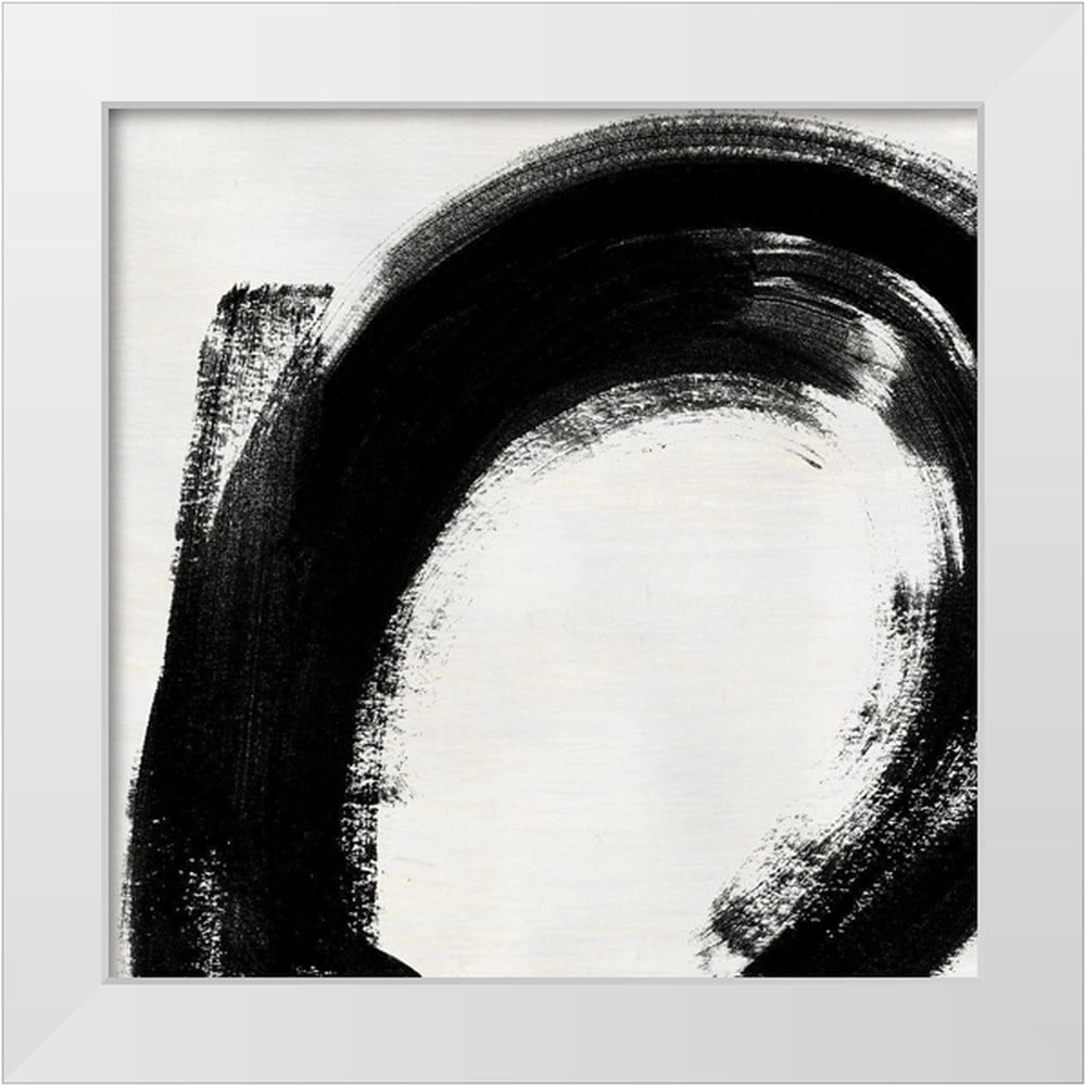 Vess, June Erica 20x20 White Modern Wood Framed Museum Art Print Titled - Block Brushwork II ...